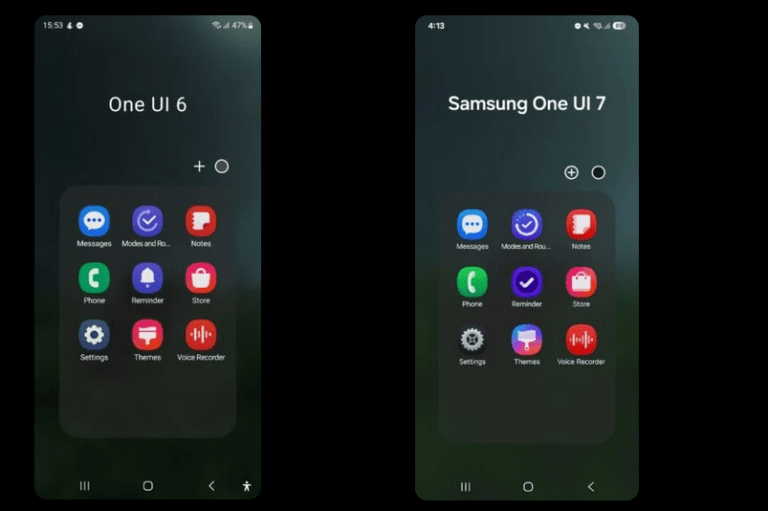 A New Look: One UI 7 App Icons Vs. One UI 6 - Samsung Mobile Club
